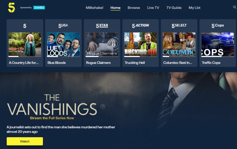 Channel 5 launches 15 free streaming channels - RXTV